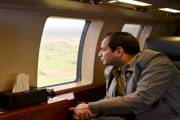 السيسي يزور المناطق المنكوبة بالأمطار